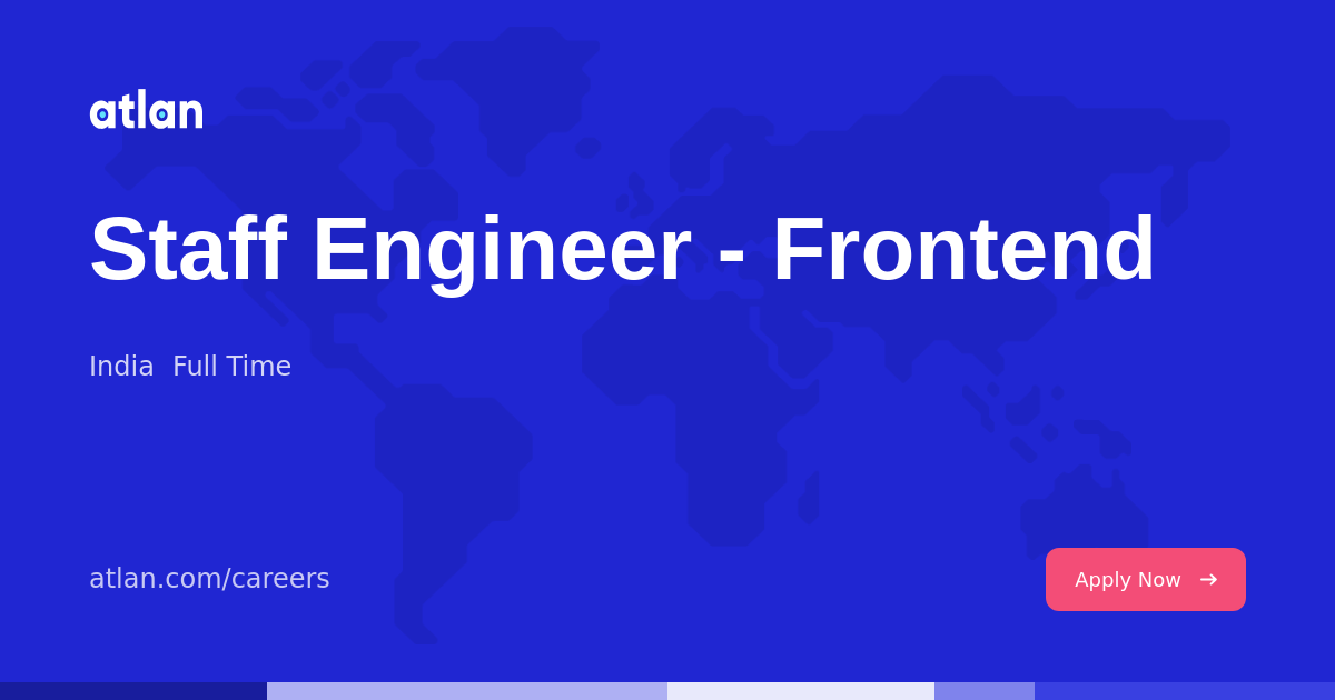 Atlan | Careers | Staff Engineer - Frontend