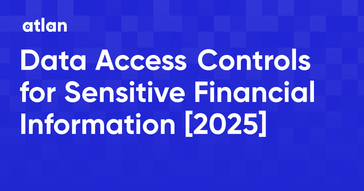 Data Access Controls for Sensitive Financial Information [2025]