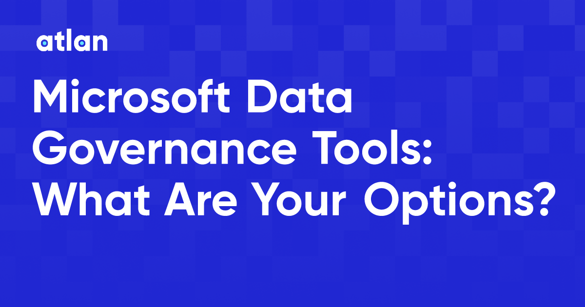 Microsoft Data Governance Tools: What Are Your Options?