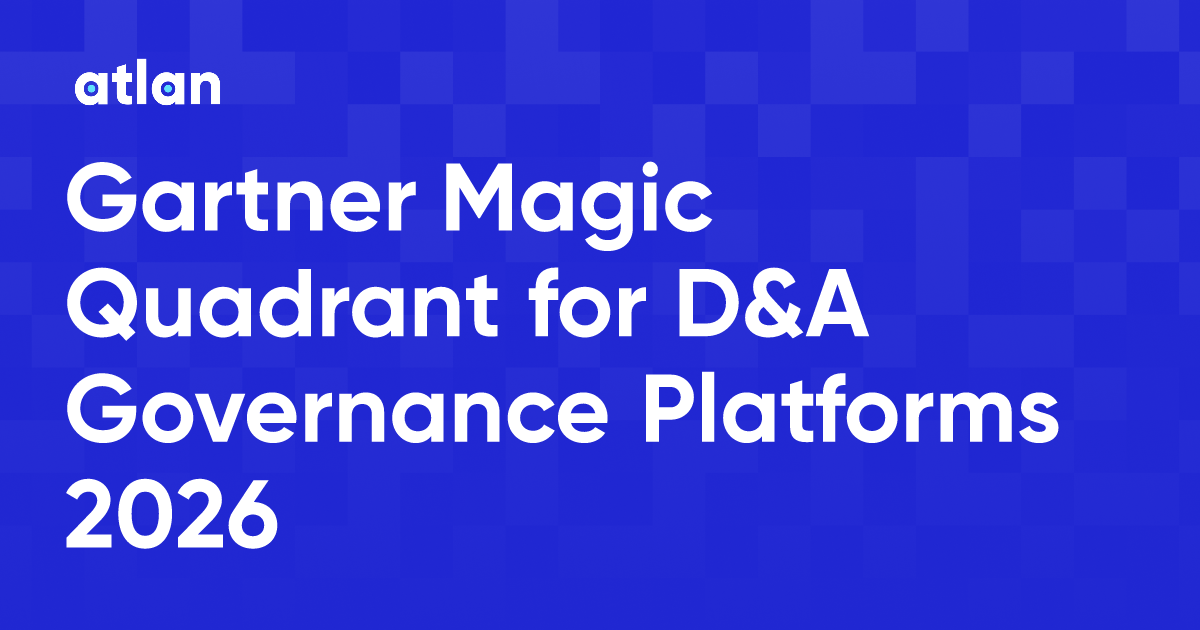 Gartner Magic Quadrant for D&A Governance Platforms 2026